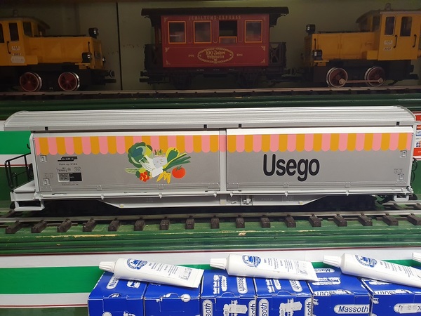 LGB 42570 RhB Boxcar "Usego" S/H/Chalk Garden Rail