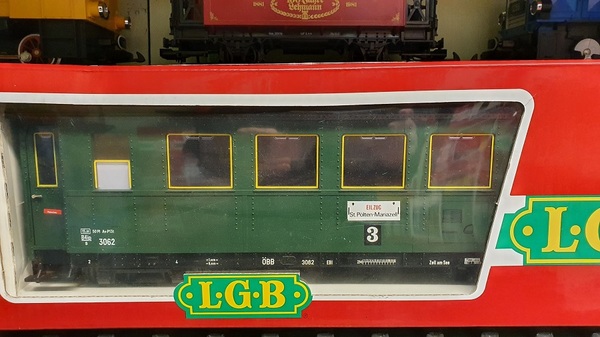 LGB 3062 OBB Coach S/H/Chalk Garden Rail