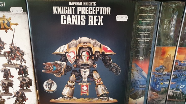 Warhammer 40k Knight Preceptor "Canis Rex"/Chalk Garden Rail